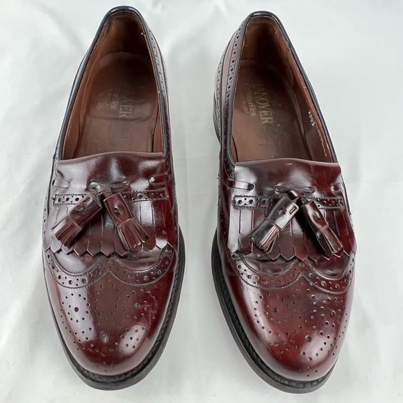 Hanover | Shoes | Hanover Masterflex Mens Leather Loafers Tassel Dress ...